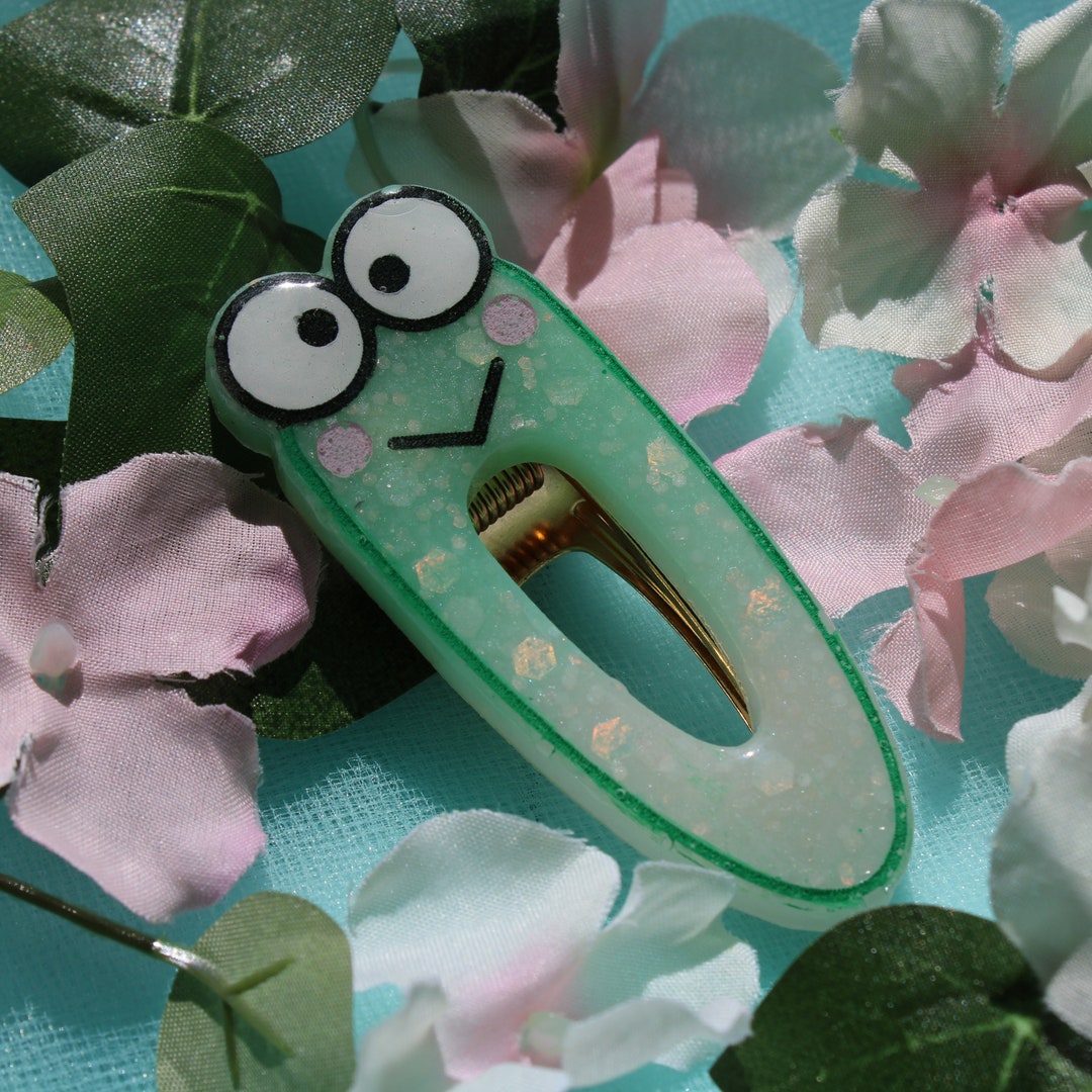 Kawaii Green Frog Handmade Alligator Hair Clip Barrette Appx 7cm - Etsy