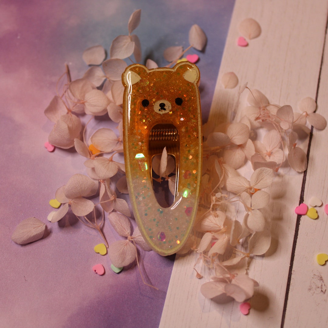 Kawaii Bear Handmade Alligator Hair Clip Barrette Appx 7cm - Etsy