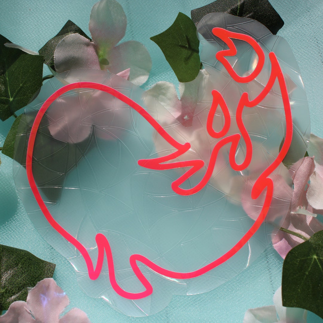 Red Magic Fire Holographic Sun Catcher Window Cling - Etsy