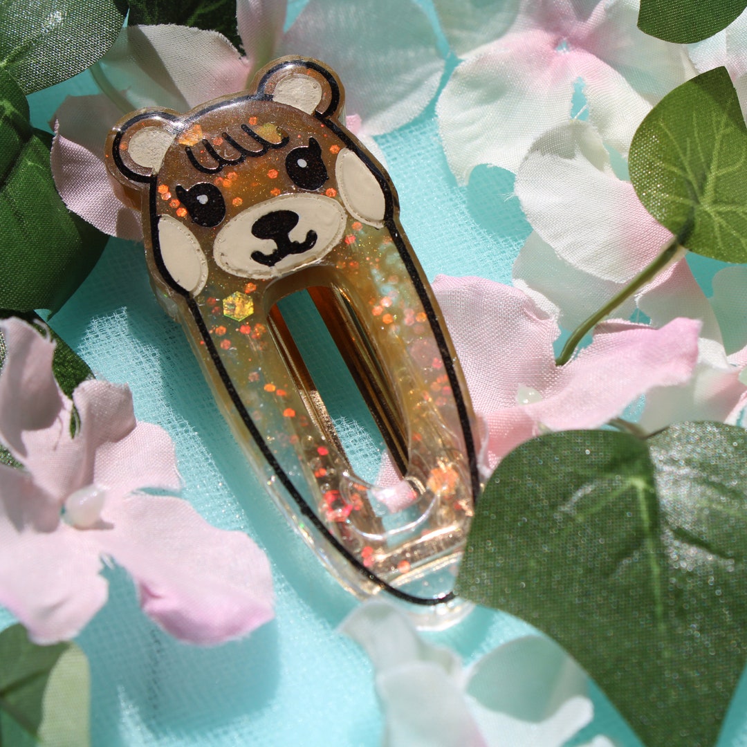 Normal Bear Cub Villager Handmade Alligator Hair Clip Barrette Appx 7cm ...