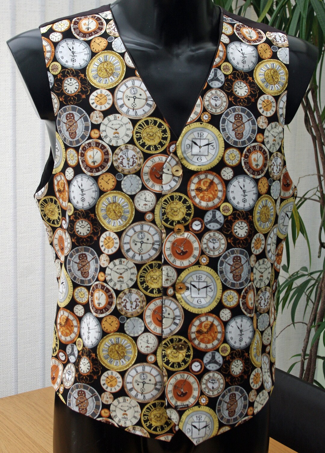 Clocks and Watches Men's Waistcoat Vest - Etsy