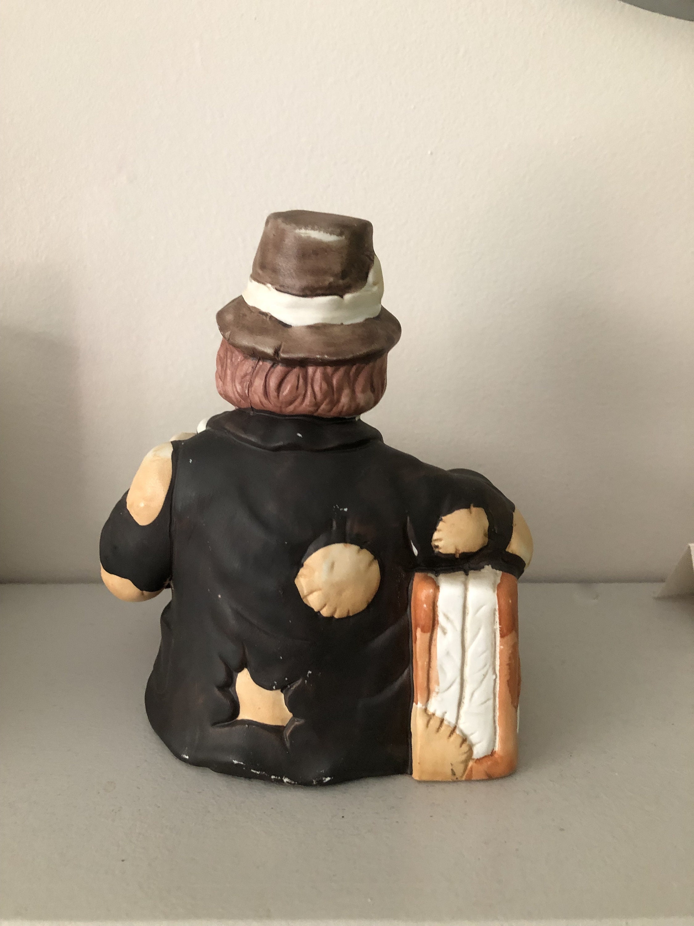 Vintage Ceramic Hobo Clown Music Box Plays Tiny Bubbles - Etsy