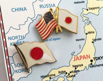 Japan Flag Pin | Etsy
