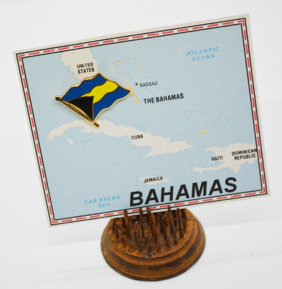 Bahamas Flag Pin / Tie Tack / Lapel Pin / Country Flag Pin - Etsy