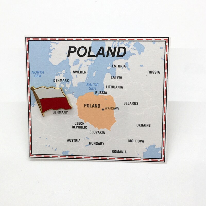 Vintage Polish Lapel Pin - Etsy