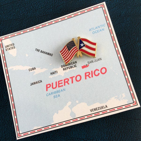 Puerto Rico Pin - Etsy