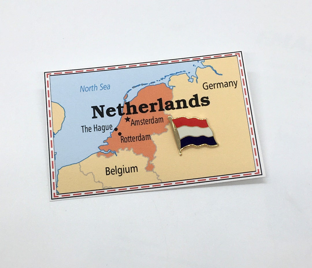 Netherlands Flag Pin / Tie Tack / Lapel Pin / Country Flag Pin - Etsy
