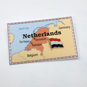 Netherlands Flag Pin / Tie Tack / Lapel Pin / Country Flag Pin - Etsy