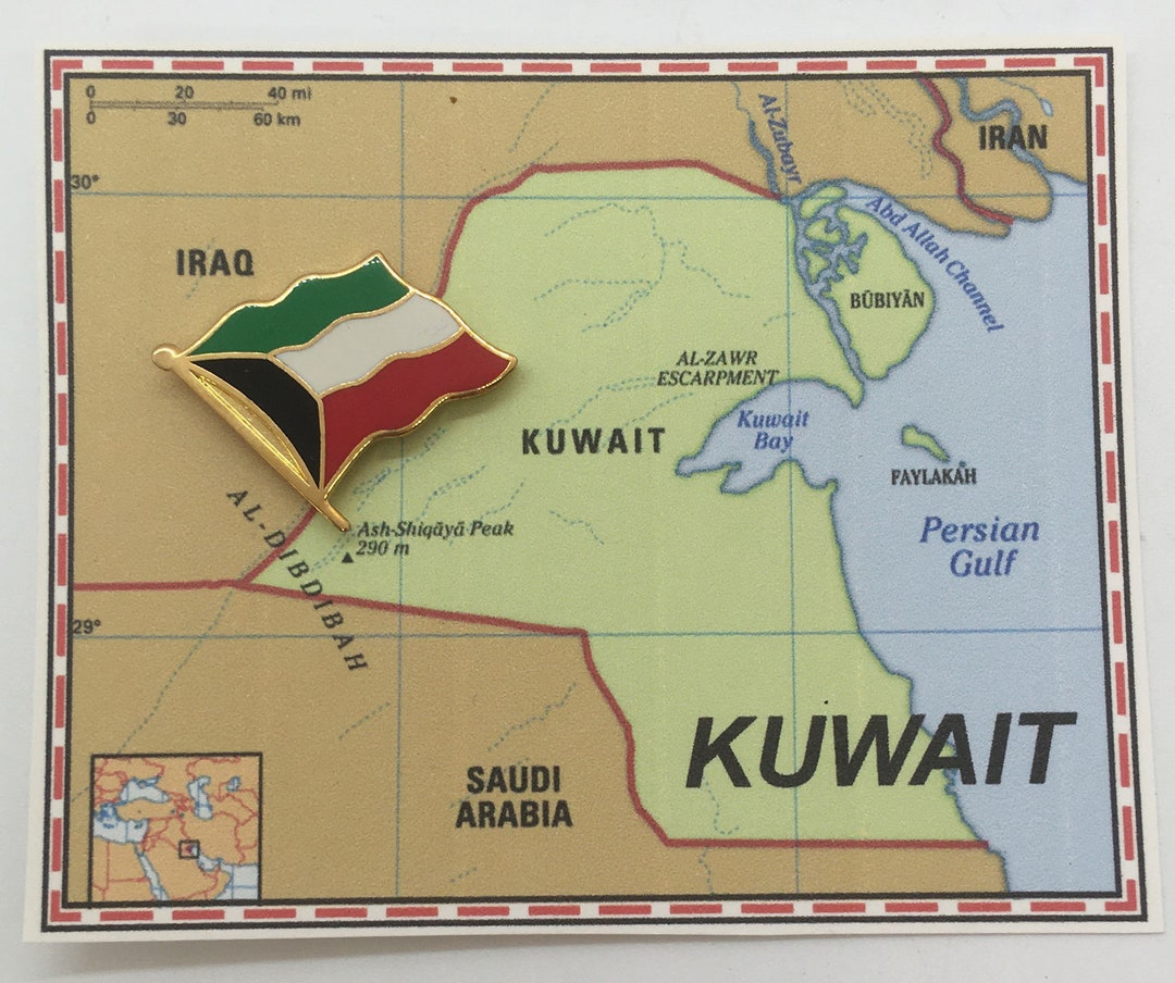 Kuwait Flag Pin / Tie Tack / Lapel Pin / Country Flag Pin - Etsy
