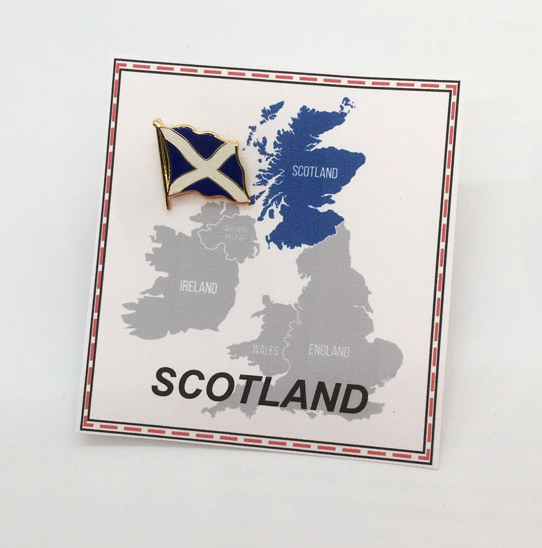 Scotland Flag Pin / Tie Tack / Lapel Pin / Country Flag Pin - Etsy