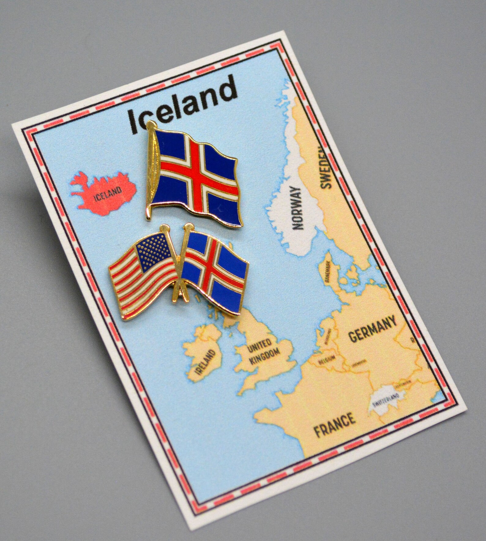 Iceland Flag Pins / Tie Tack / Lapel Pin / Country Flag Pin & - Etsy UK