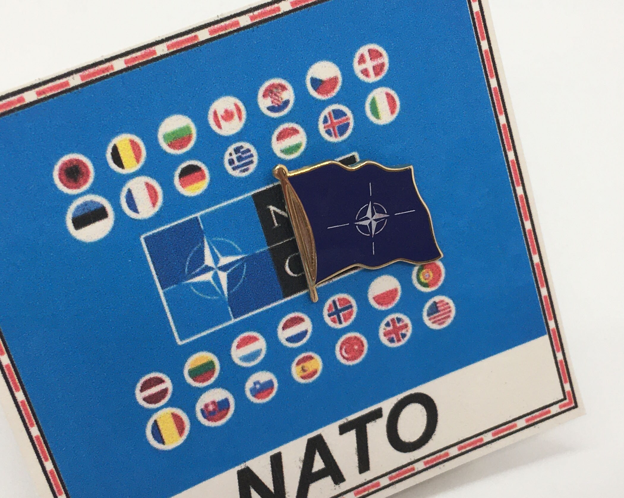 NATO Flag Pin / Tie Tack / Lapel Pin / Country Flag Pin - Etsy