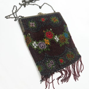 Antique German Micro Beaded Victorian Handbag / Purse - Etsy