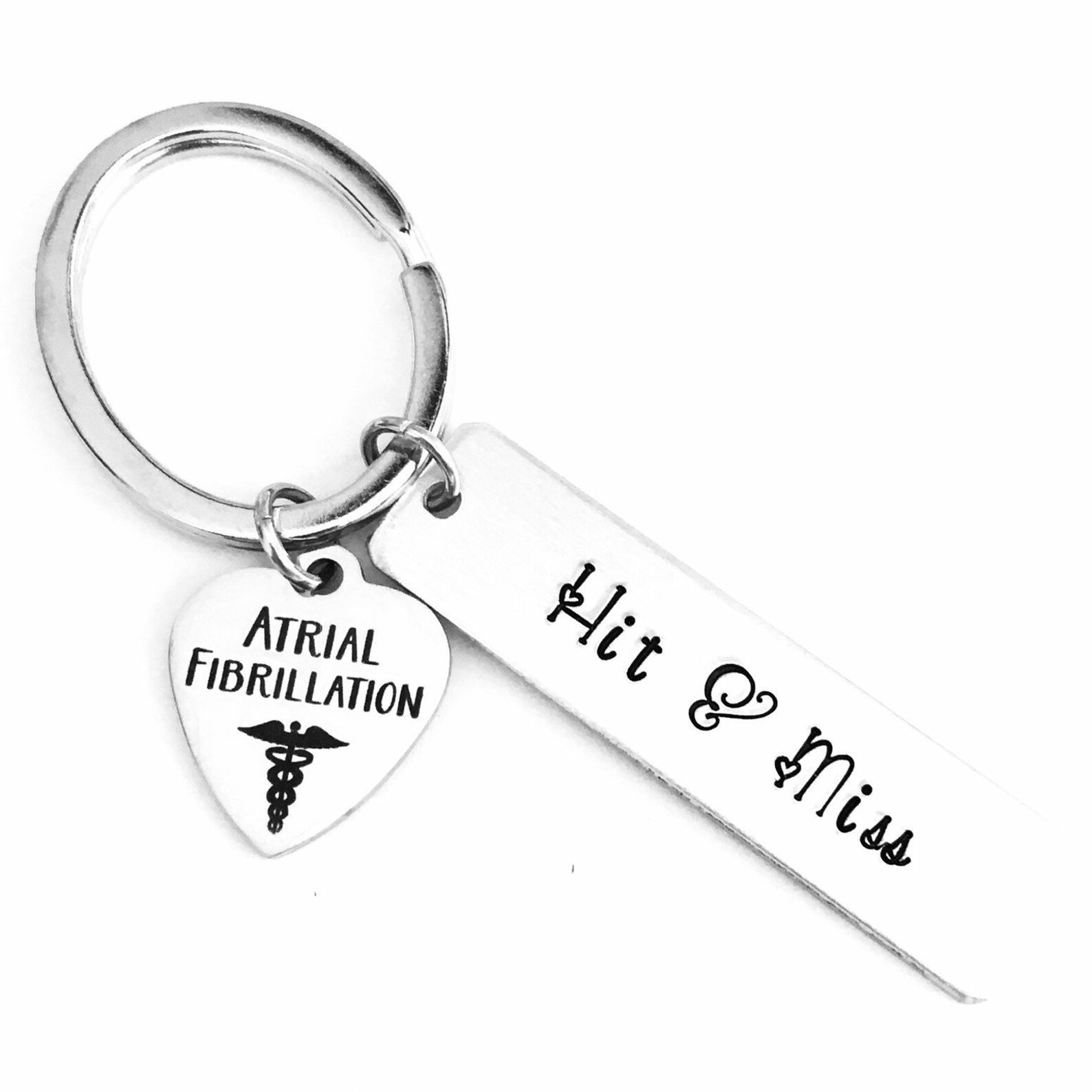 Atrial Fibrillation Keyring Irregular Heart Keychain Medical - Etsy