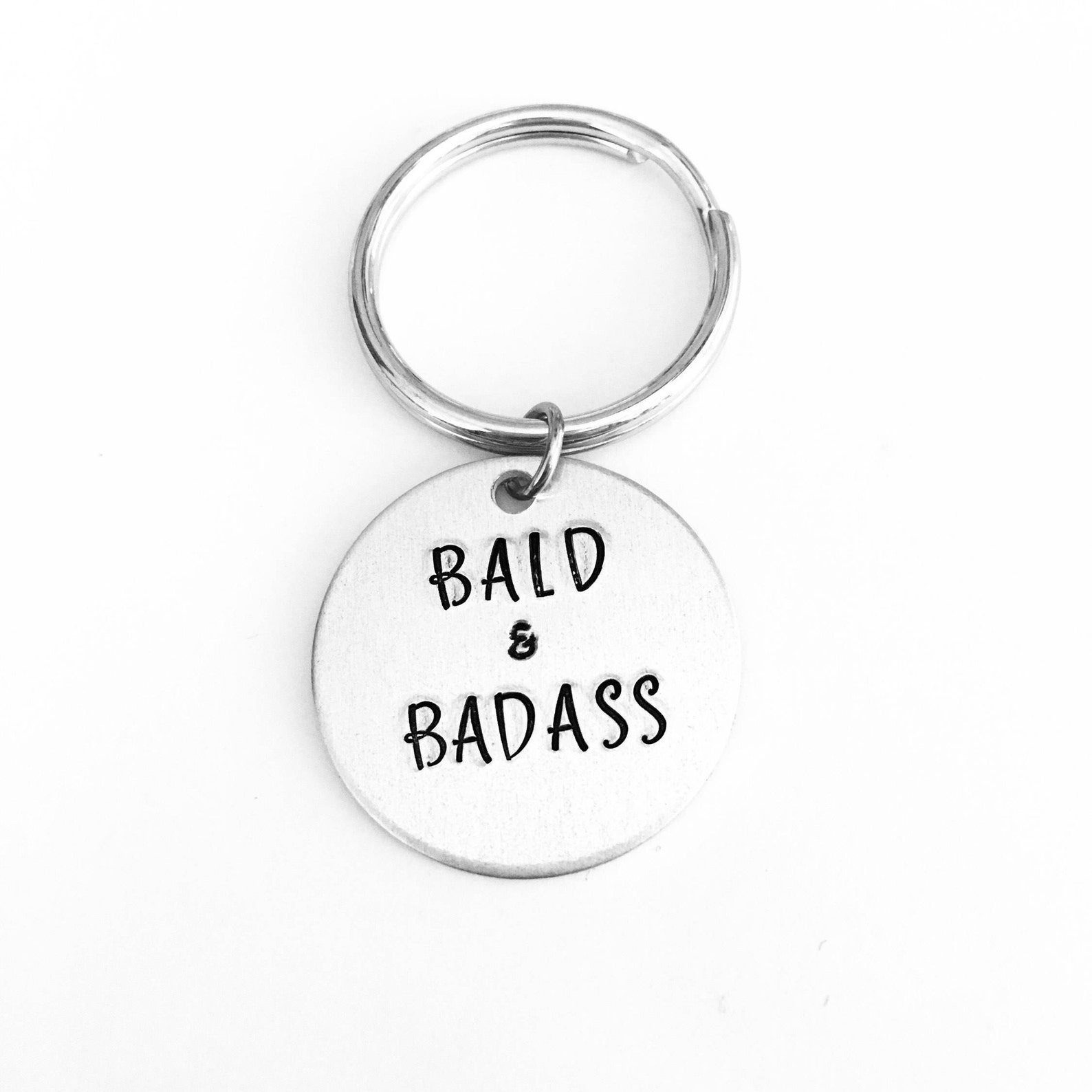 Bald and Badass Keyring Keychain Gifts for Baldies Gift for - Etsy