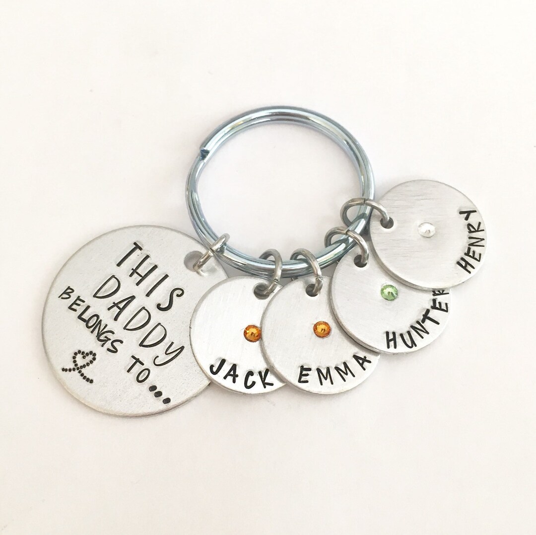 Daddy Keyring Mommy Gift Grandma Grandpa Papa Aunt - Etsy
