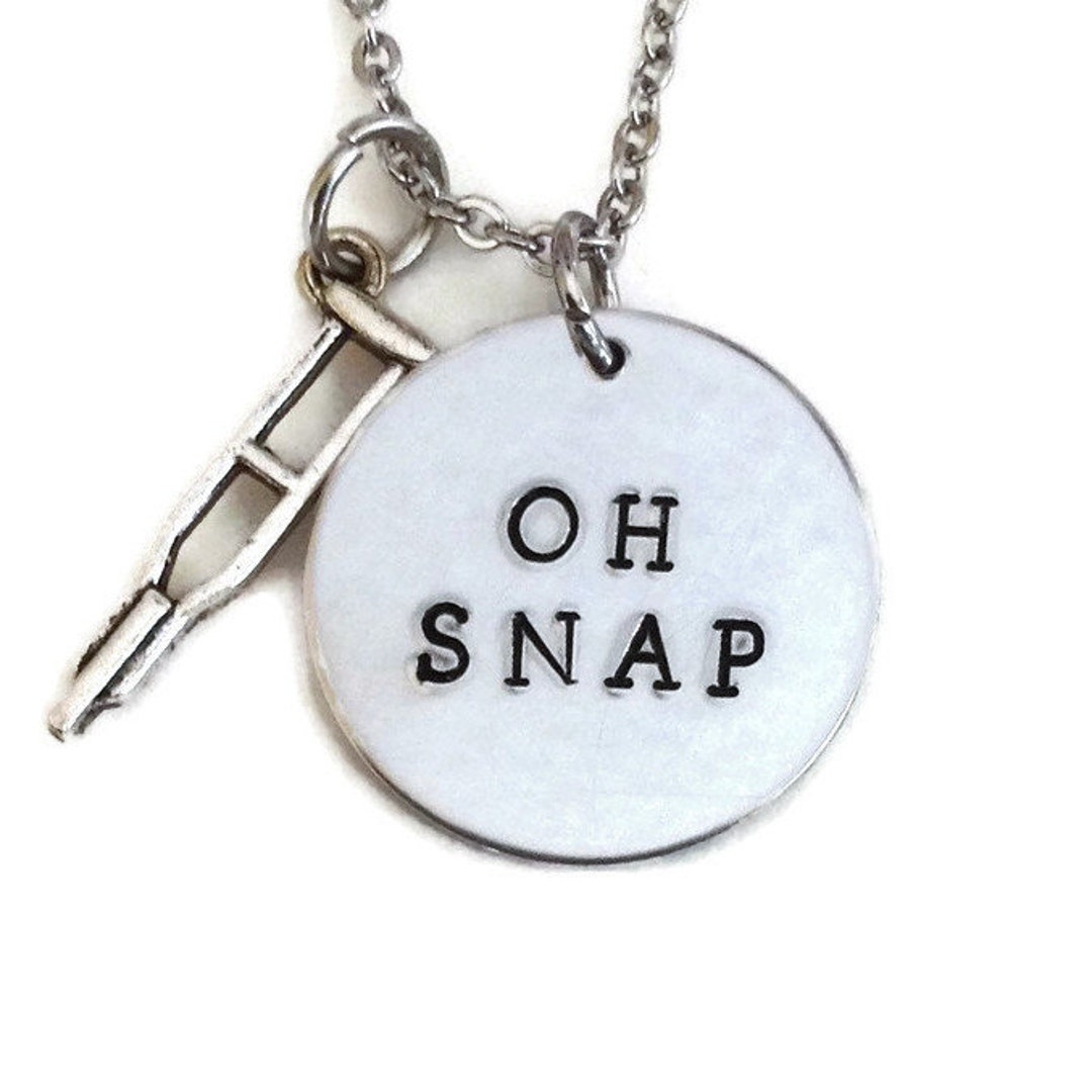 Oh Snap Necklace Orthopedics Necklace Orthopedic Assistant - Etsy