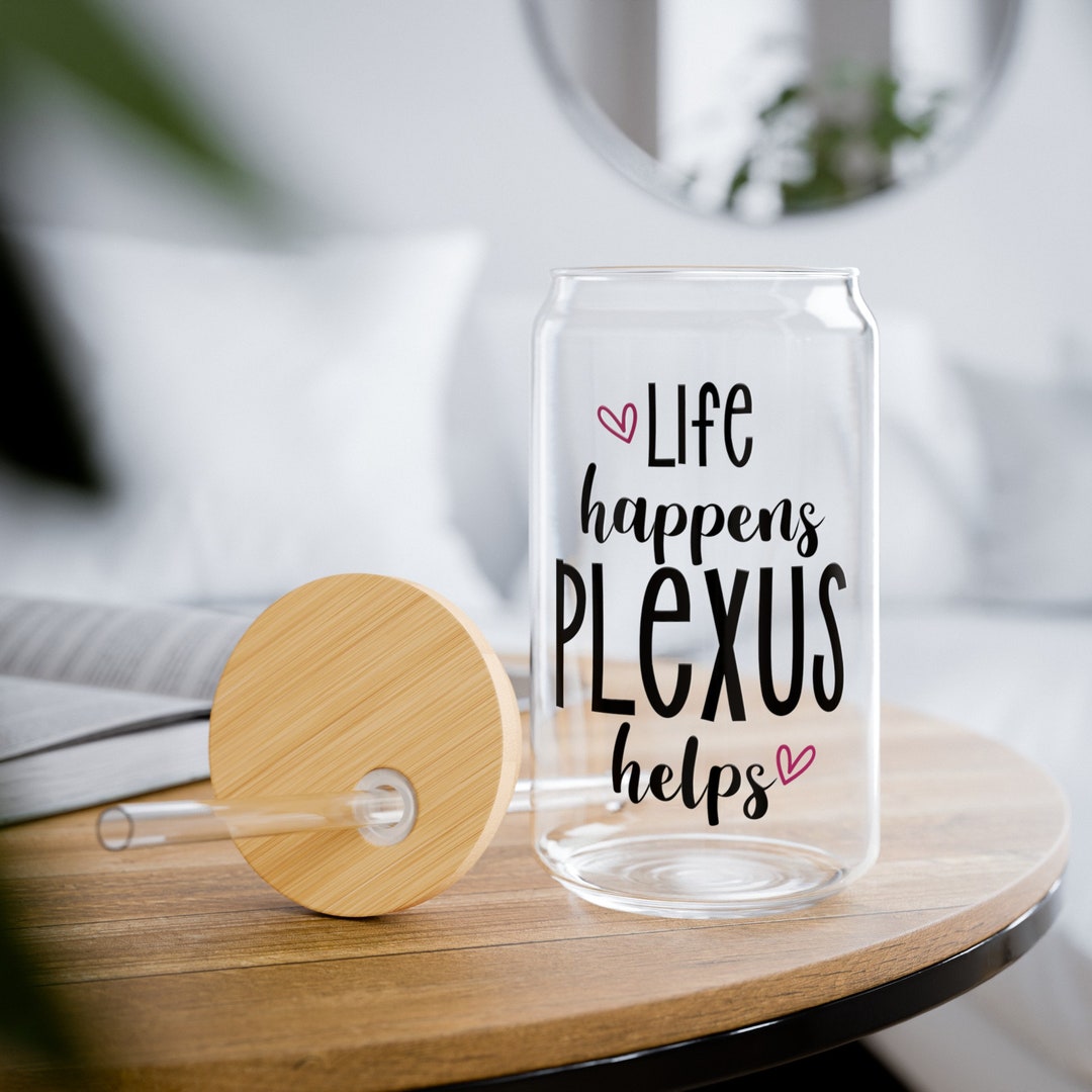 Life Happens Plexus Helps Libby Glass, 16oz, Plexus, Gut Health, Pink ...