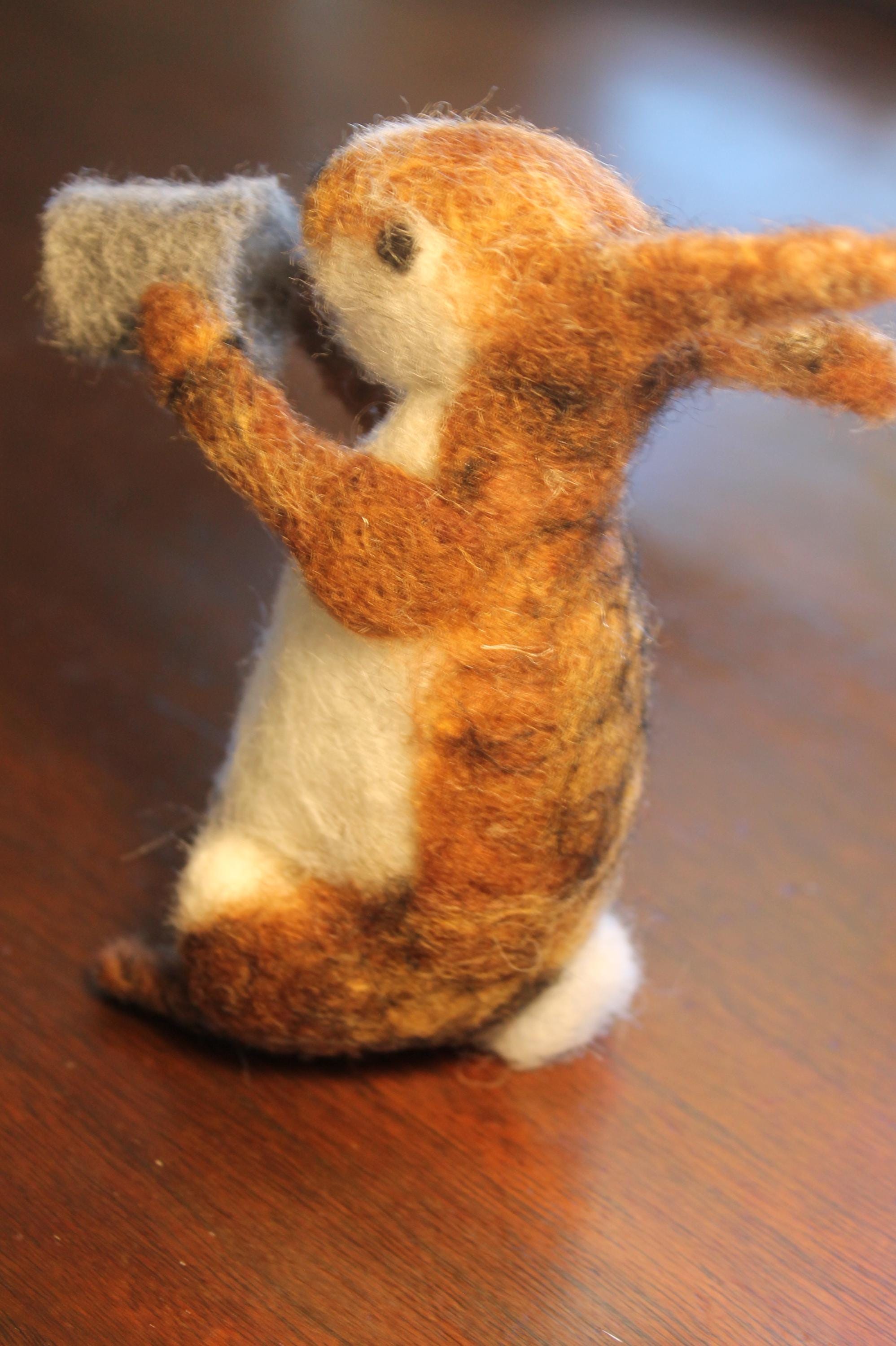 Classic Winnie the Pooh Friends, Needle Felted Rabbit, Gift for Baby ...