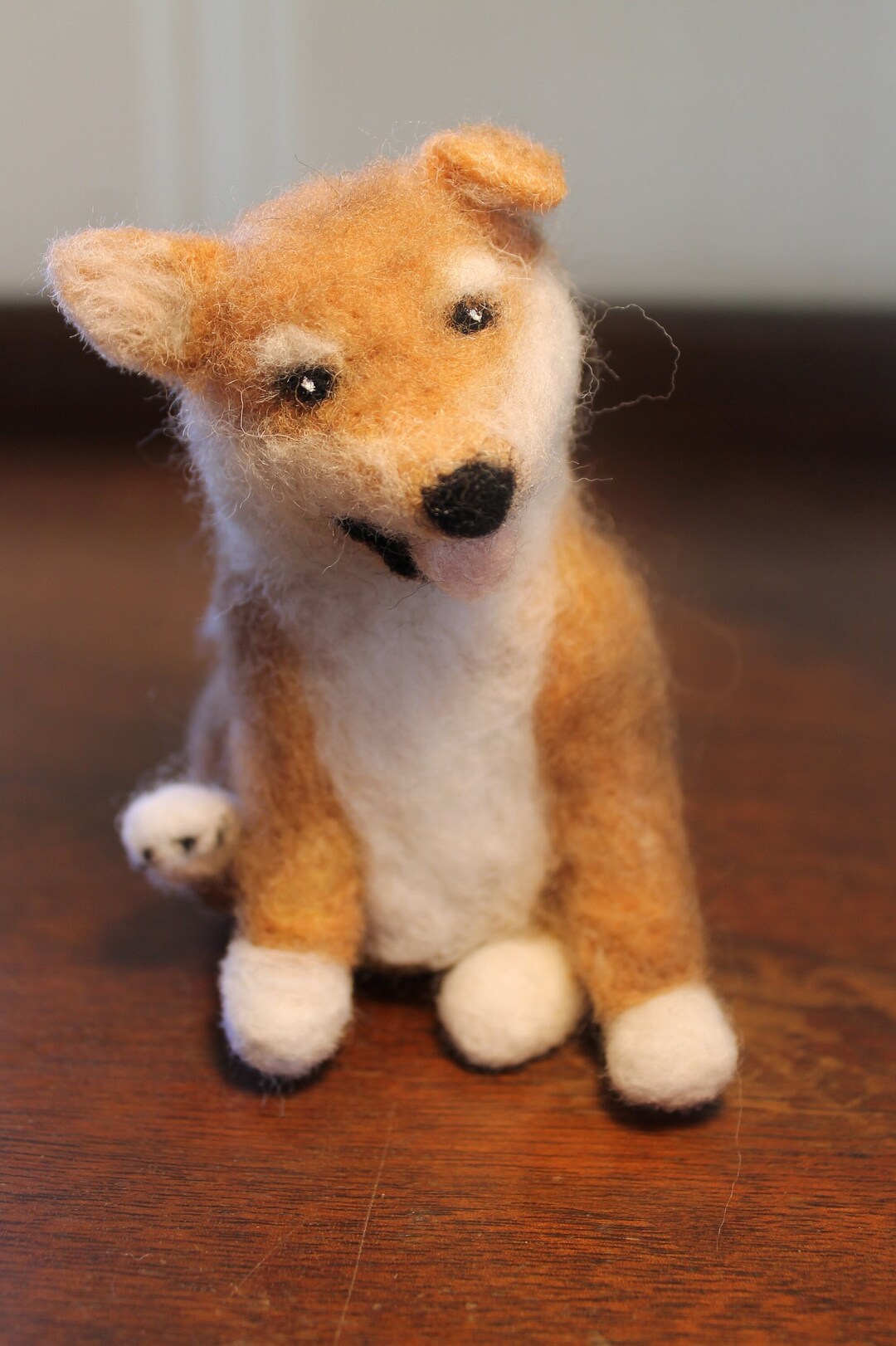 Needle Felted Puppy Shiba Inu New Puppy Gift Needle Felted Dog Fur Baby ...