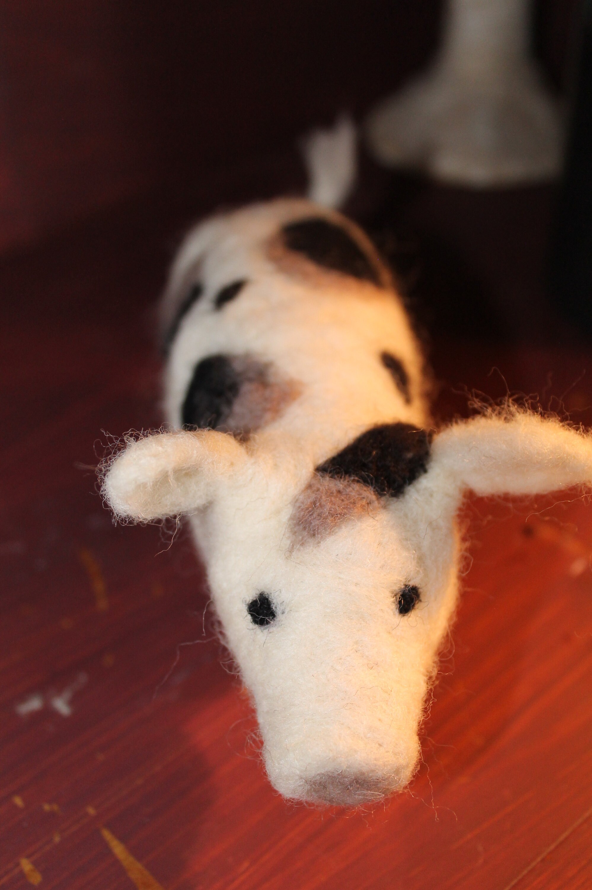 Needle-felted Spotted Pig Hog Farm Animal, Fiber-sculpted Barnyard ...