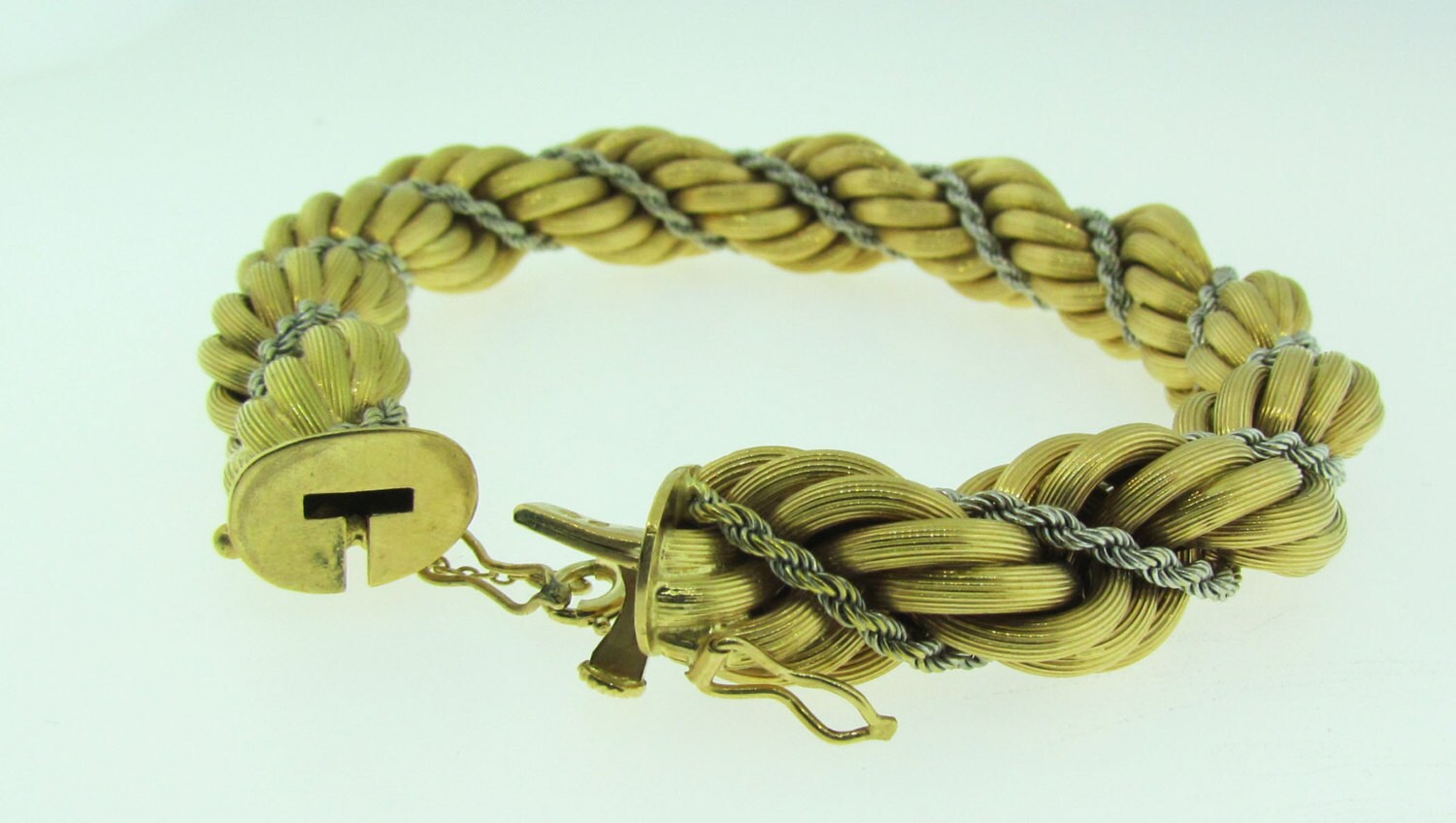 Antique Huge Rope Bracelet. 18 K Gold. European Made. 8 - Etsy