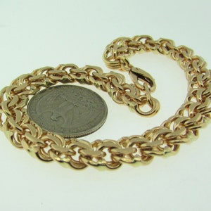 Russian Handmade Rose Gold Heavy Chain Bracelet - Etsy