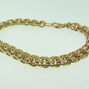 Russian Handmade Rose Gold Heavy Chain Bracelet - Etsy
