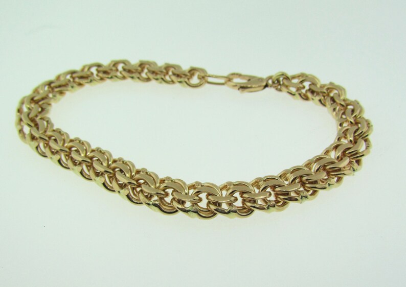 Russian Handmade Rose Gold Heavy Chain Bracelet - Etsy
