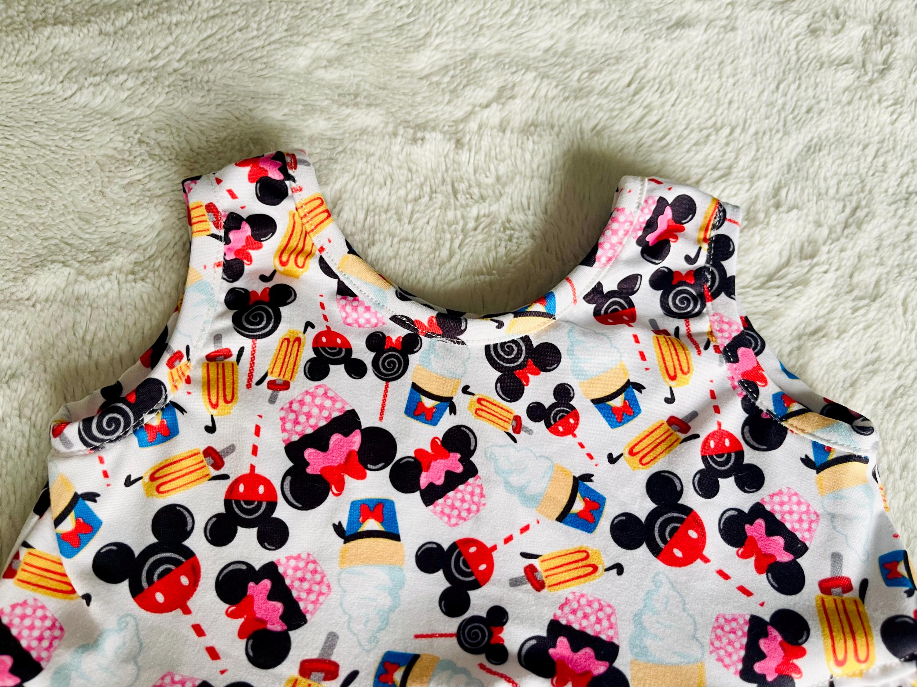 Disney Park Inspired Baby Girl Outfit, Ruffle Crop Top and Matching ...