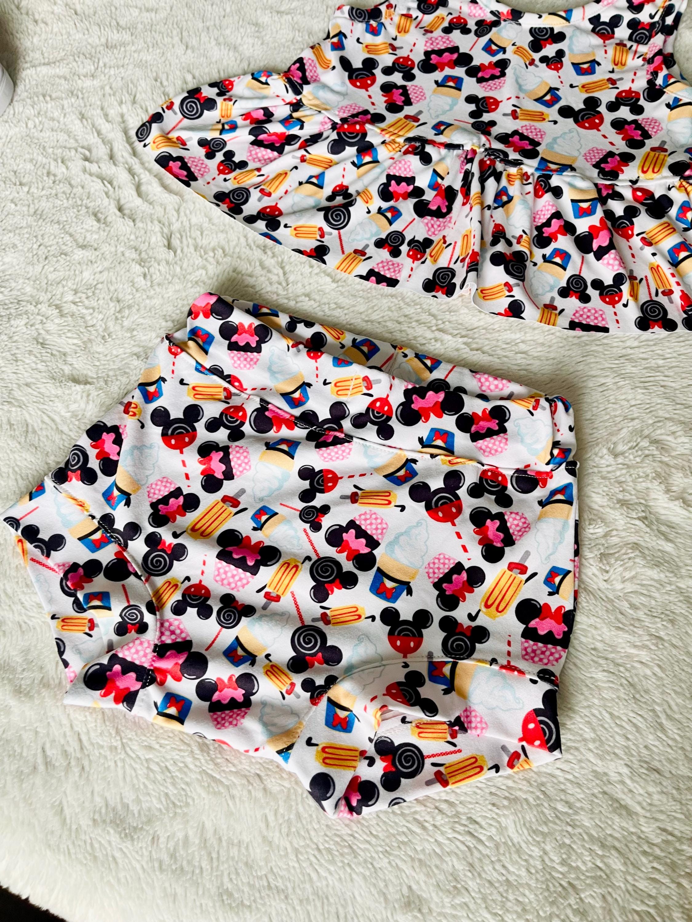 Disney Park Inspired Baby Girl Outfit, Ruffle Crop Top and Matching ...