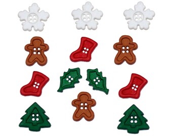 Christmas buttons | Etsy