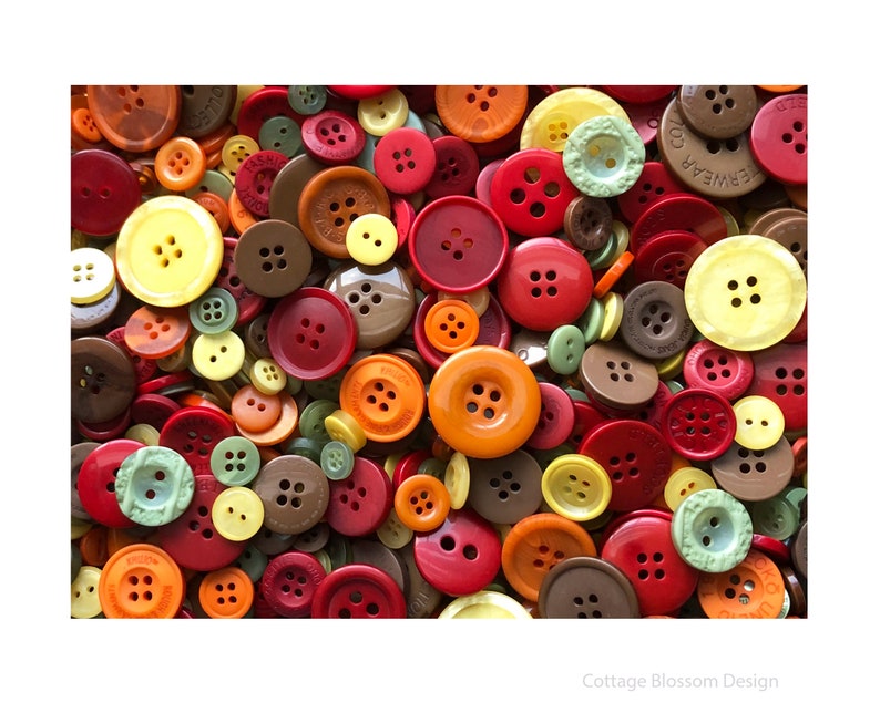 Fall Buttons Assorted Random Colors and Sizes 60 Piece Mix in | Etsy