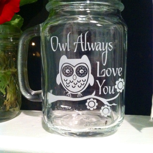 Engraved Mason Jar - Etsy
