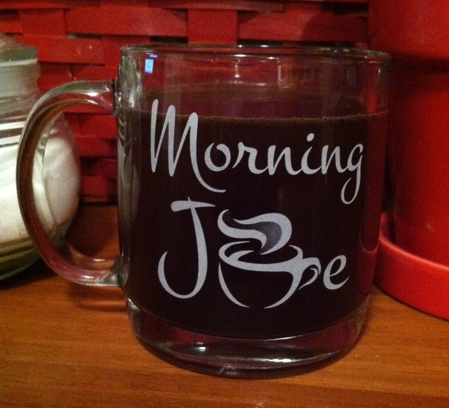 Morning Joe Glass Coffee Cup - Etsy