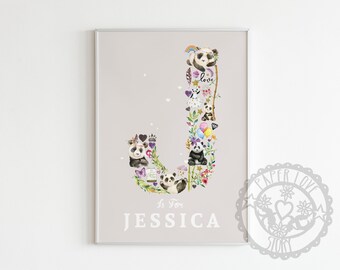 Panda Wall Art | Etsy