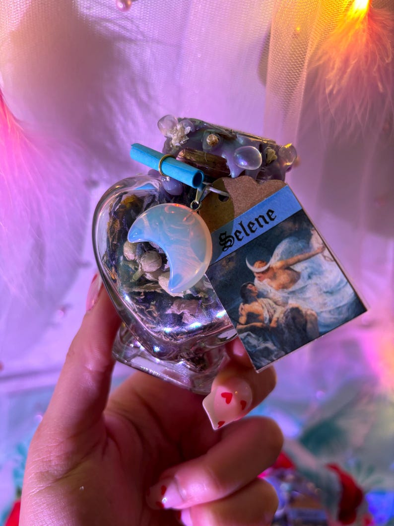 Selene Moon Goddess Witch Potion Spell Jar for Invoking Lunar Energy ...