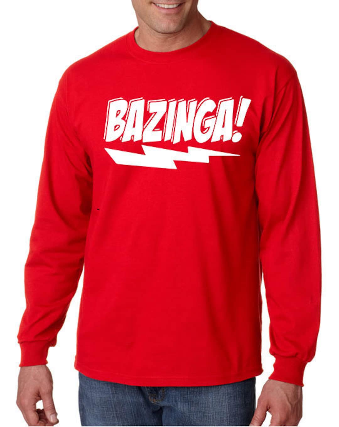 Bazinga Long Sleeve T-shirt From the TV Show Big Bang Theory - Etsy
