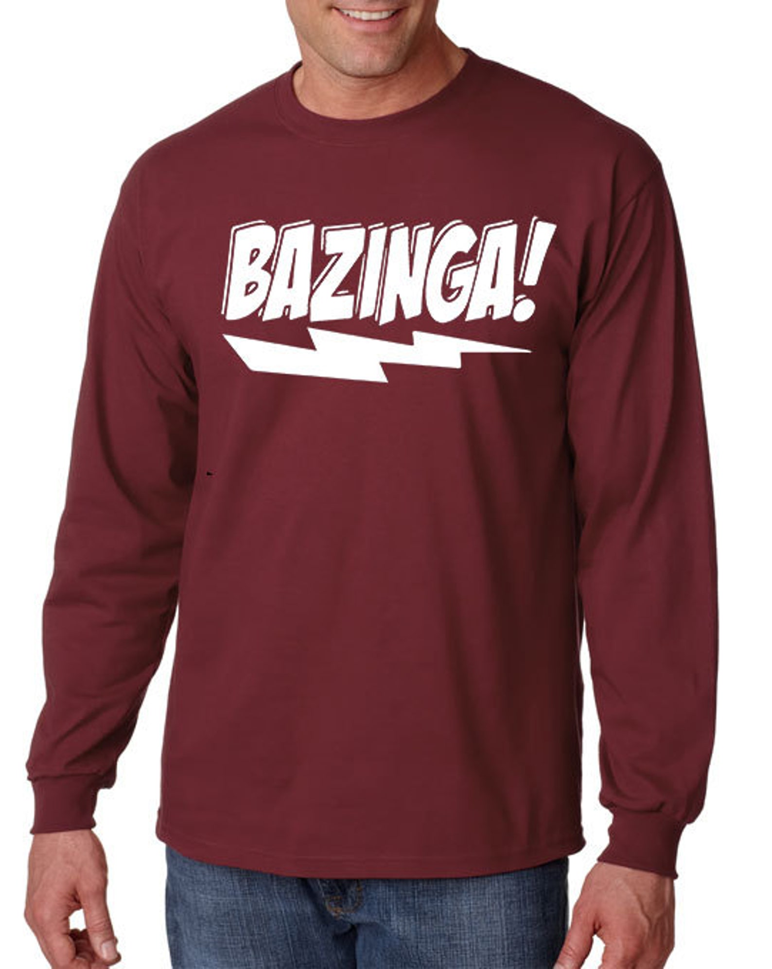 Bazinga Long Sleeve T-shirt From the TV Show Big Bang Theory | Etsy