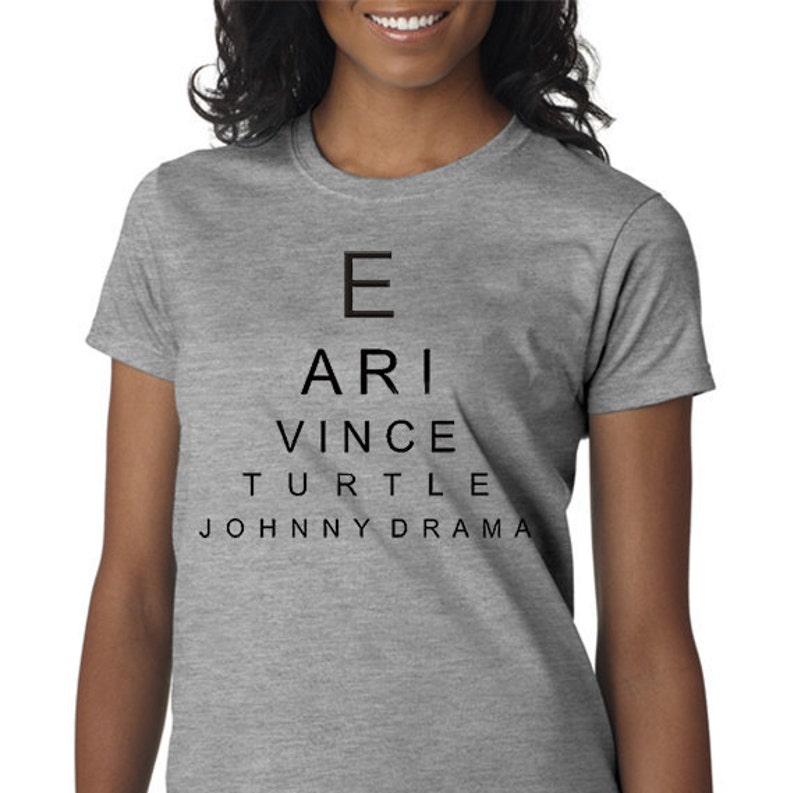 Entourage Eye Chart Tshirt Entourage T-shirt - Etsy