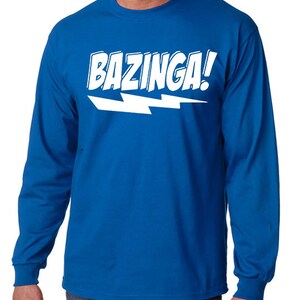 Bazinga Long Sleeve T-shirt From the TV Show Big Bang Theory - Etsy