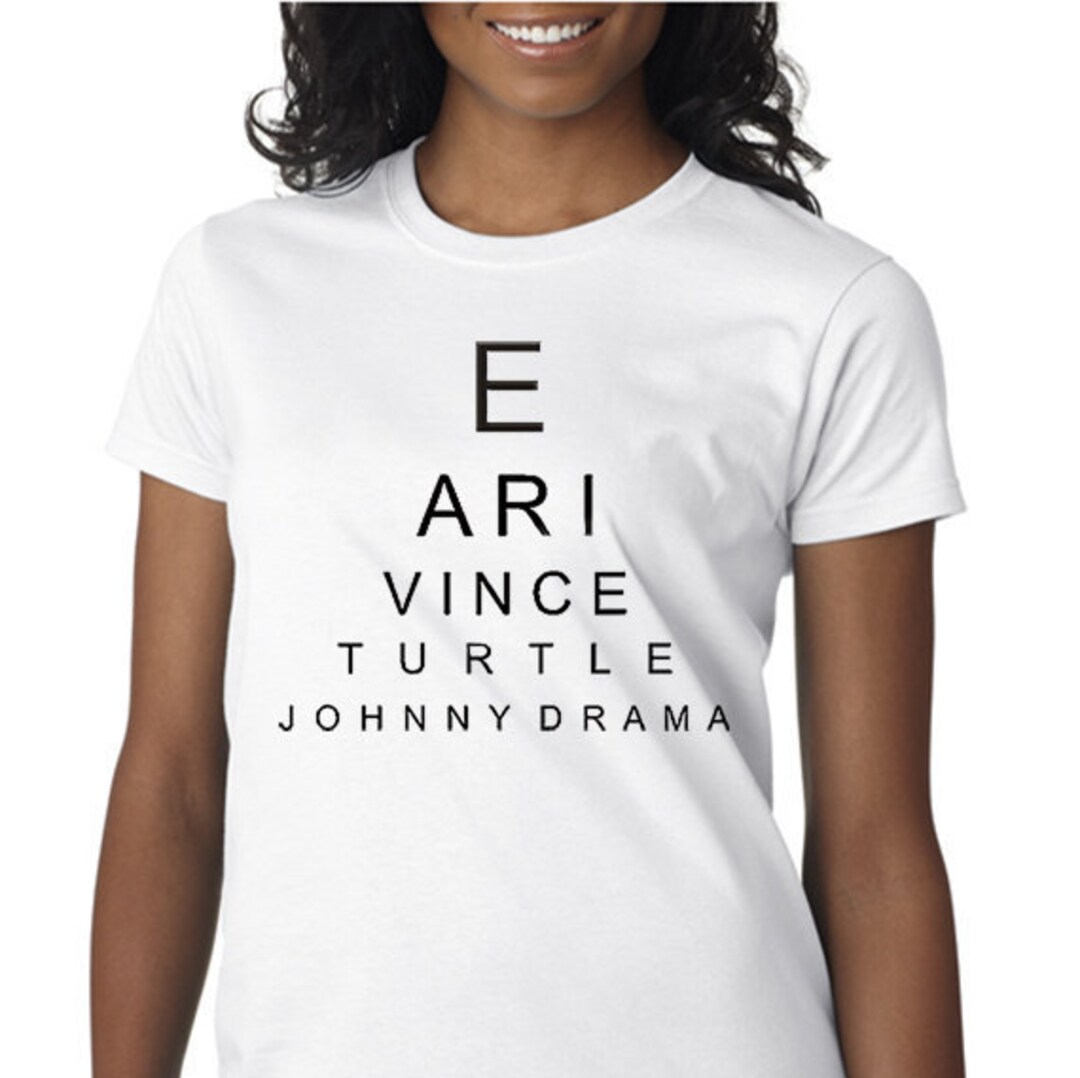 Entourage Eye Chart Tshirt Entourage T-shirt - Etsy