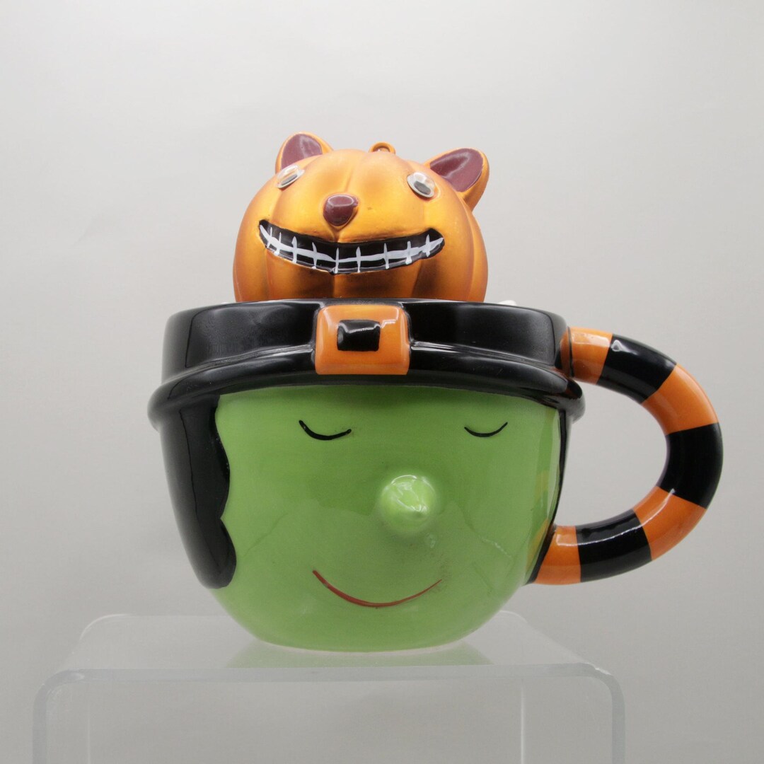 Vintage Halloween Green Wicked Good Bad Witch Mug Sandra Magsamen ...