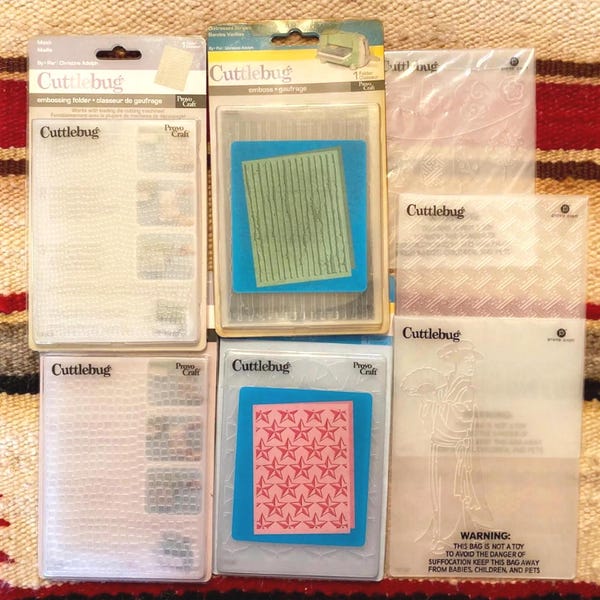 Cuttlebug Embossing Folders - Etsy