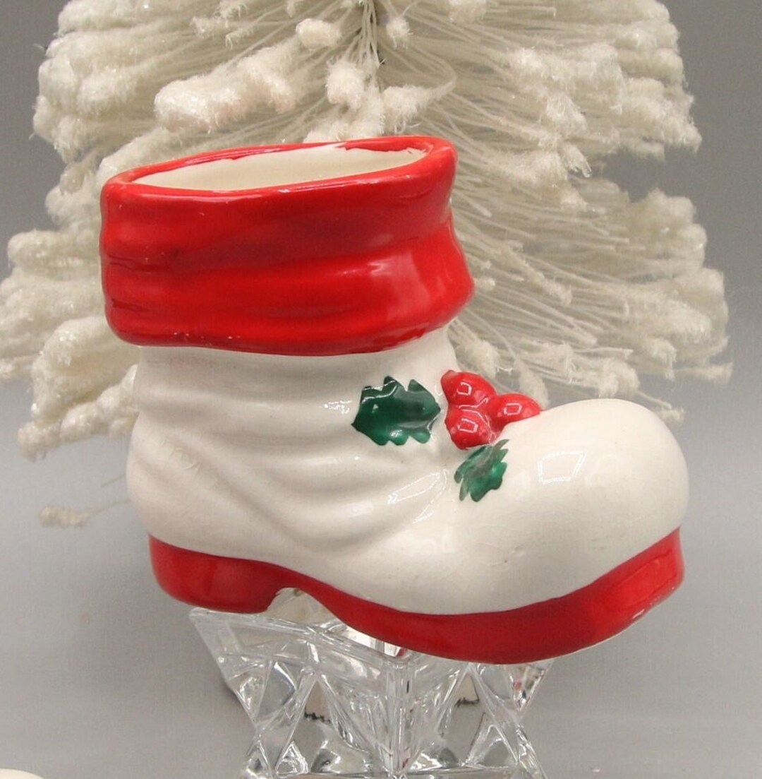 Vintage Mini Holt Howard Santas Boot Japan Christmas Small Holiday ...
