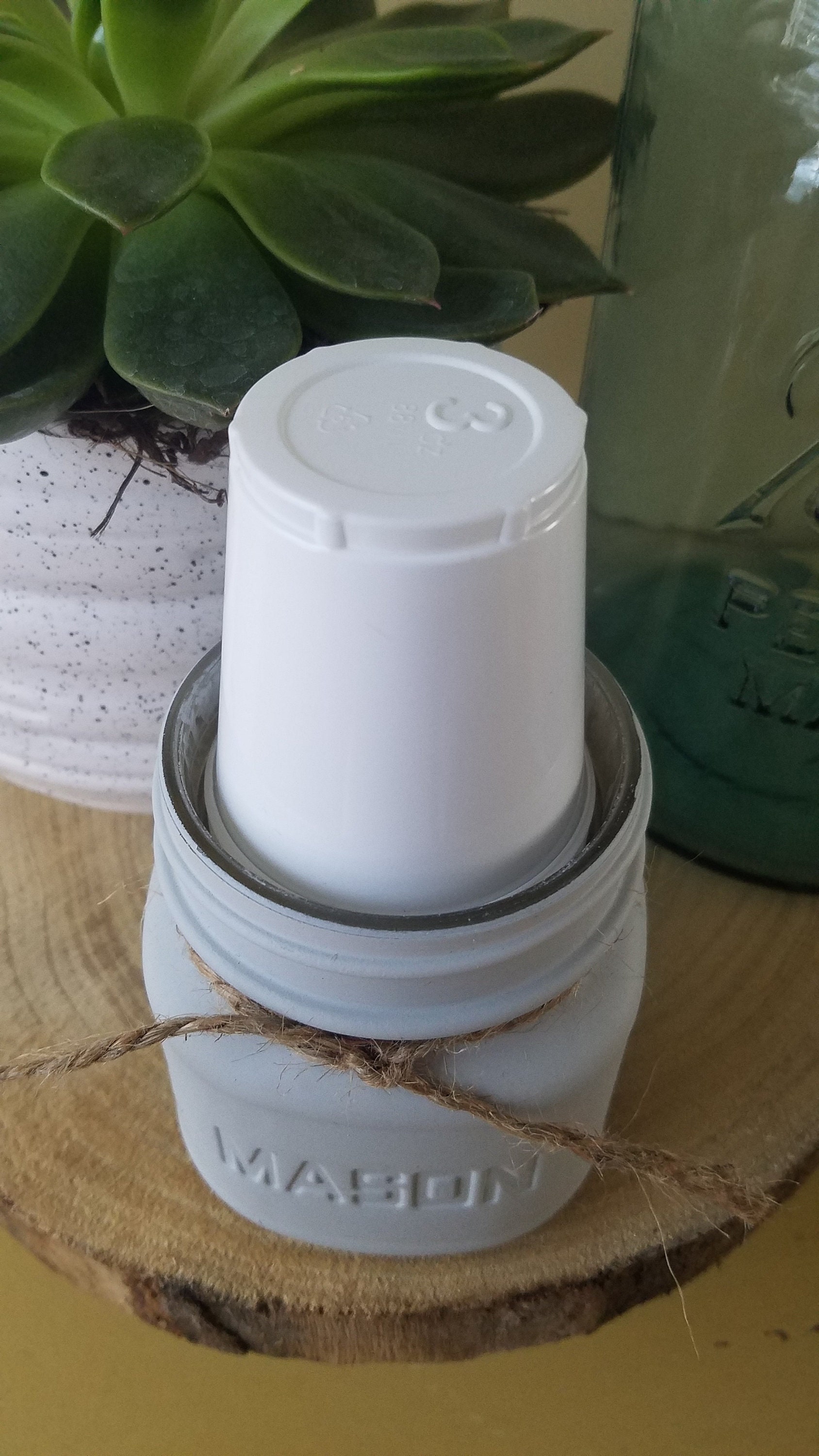 Mason Jar Dixie Cup Holder 1/2 Pint Cup Holder 3 oz Cups | Etsy