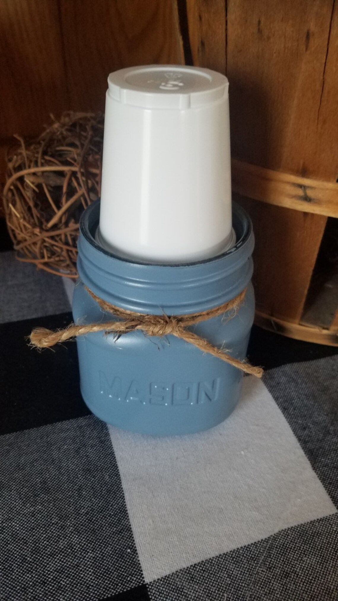 Mason Jar Dixie Cup Holder, 1/2 Pint Cup Holder, 3 Oz Cups, Urban ...