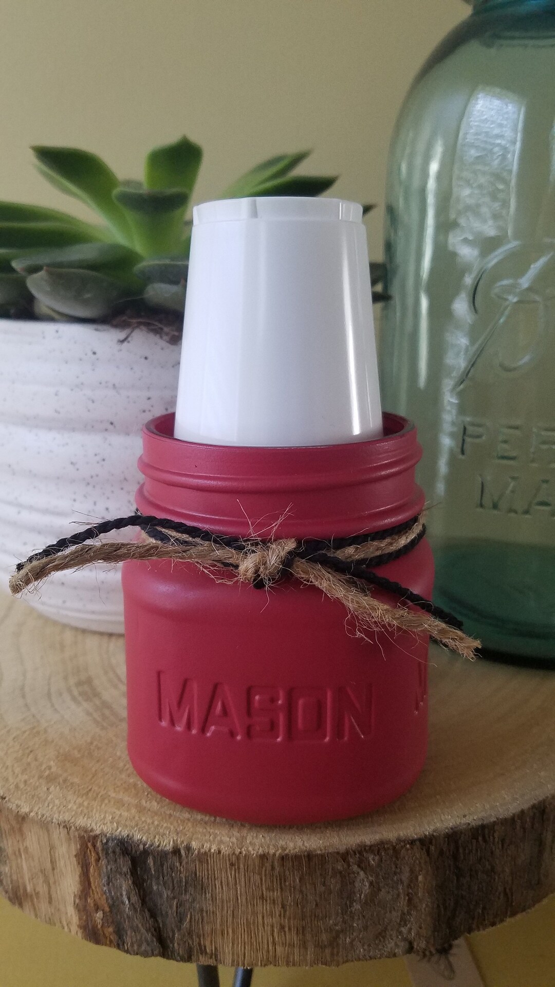 Mason Jar Dixie Cup Holder, 1/2 Pint Cup Holder, 3 Oz Cups, Urban ...