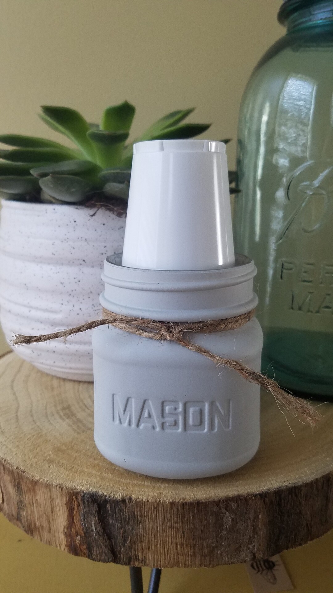 Mason Jar Dixie Cup Holder, 1/2 Pint Cup Holder, 3 Oz Cups, Urban ...