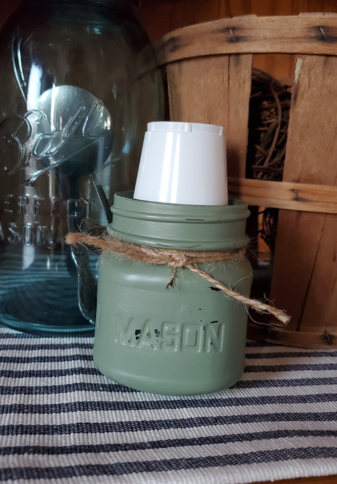 Mason Jar Dixie Cup Holder, 1/2 Pint Cup Holder, 3 Oz Cups, Urban ...